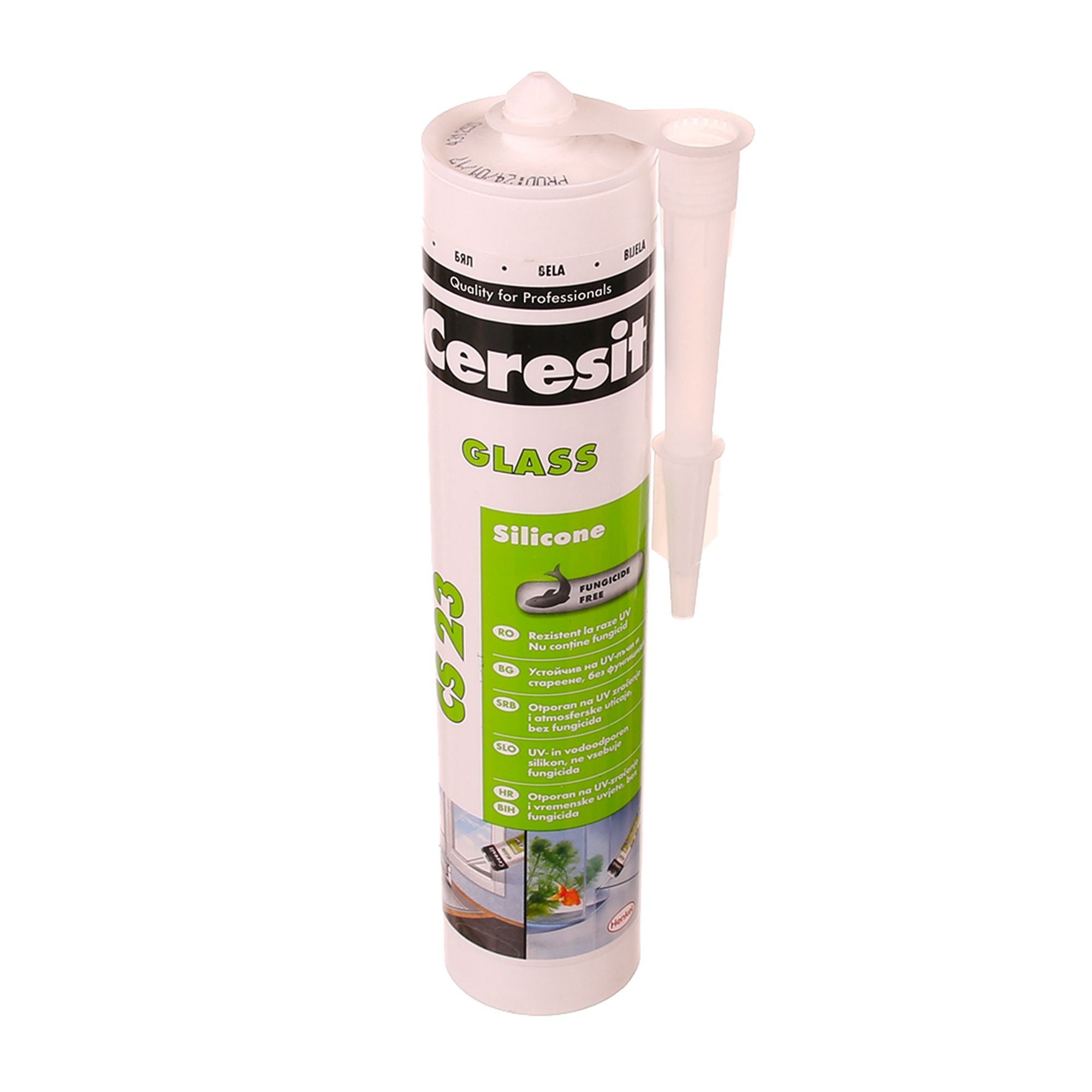 Silicon Sticla Ceresit 280ML Alb