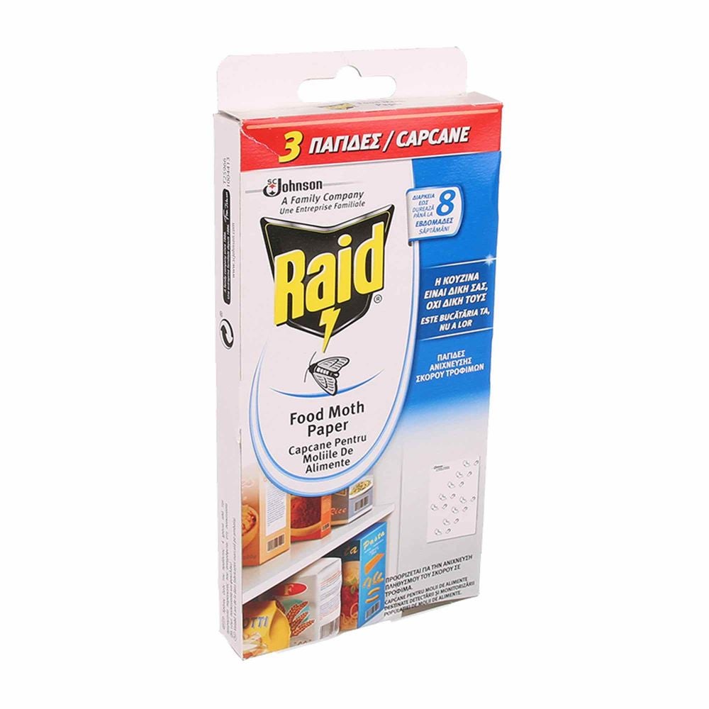 Capcana molii de alimente, Raid Food Moth Paper (set 3 buc)
