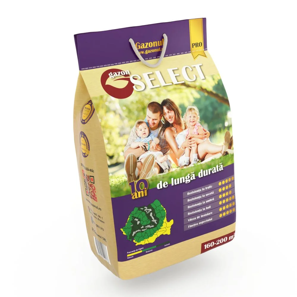 Seminte gazon Select, durabil in timp, 4 kg