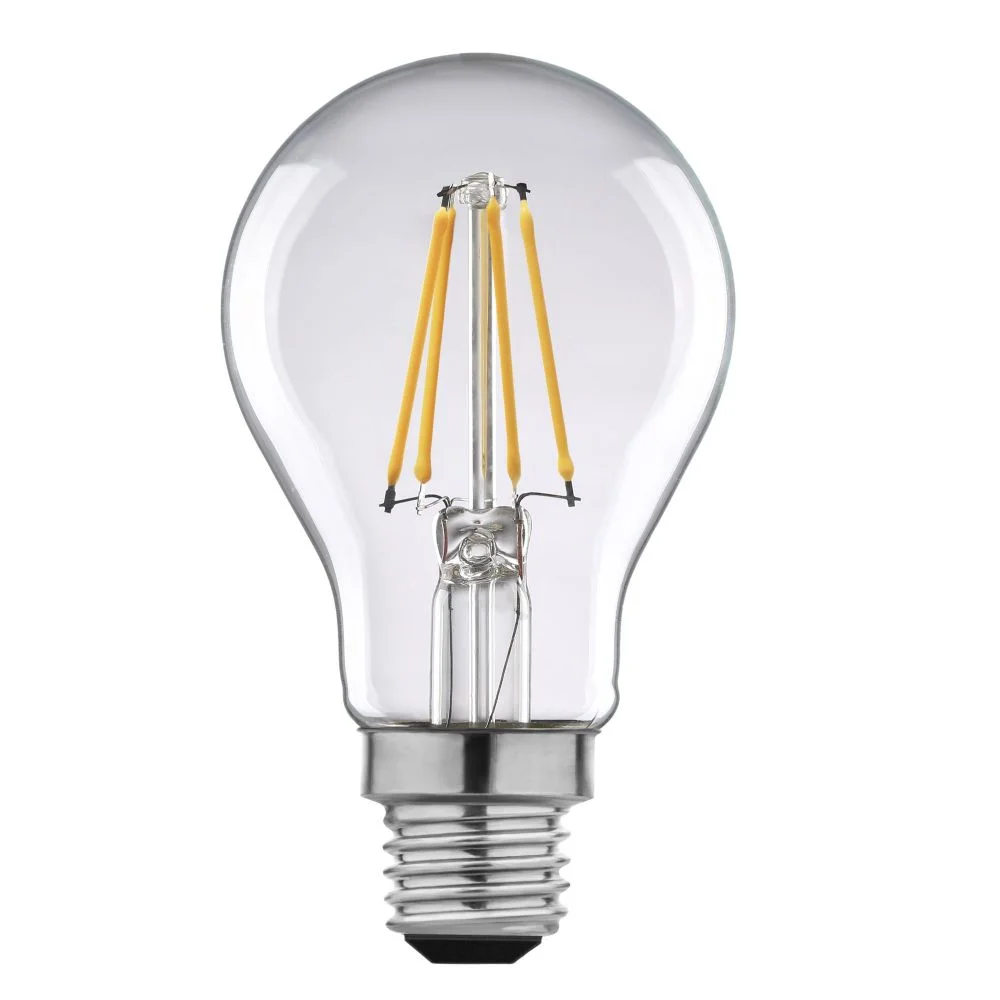 Bec LED Lexman, E27, alb cald, 2700K, 4 W, 470 lm, tip clasic, transparent