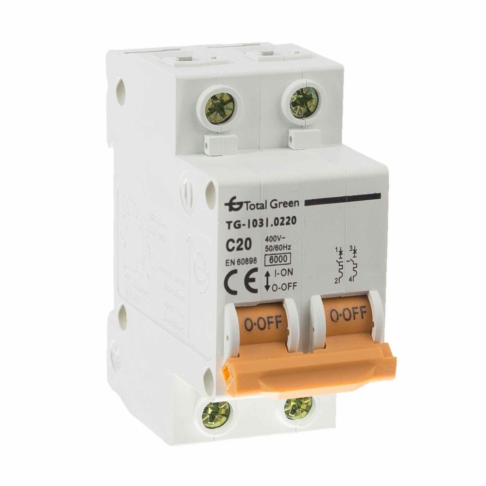 Disjunctor modular Total Green, bipolar, 20A, 2P