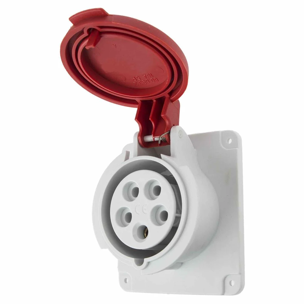 Soclu priza DR 5P 32A IP44 380V
