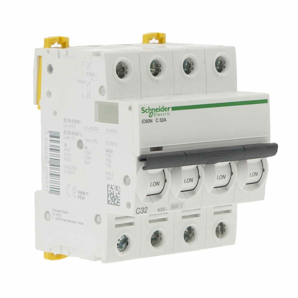 Disjunctor modular Schneider Electric, tetrapolar, 20A, 4P
