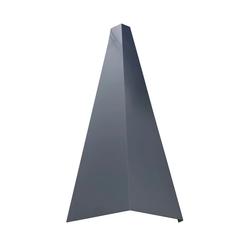 Sort jgheab, metal, 2000 x 172 x 0.4 mm, gri, mat