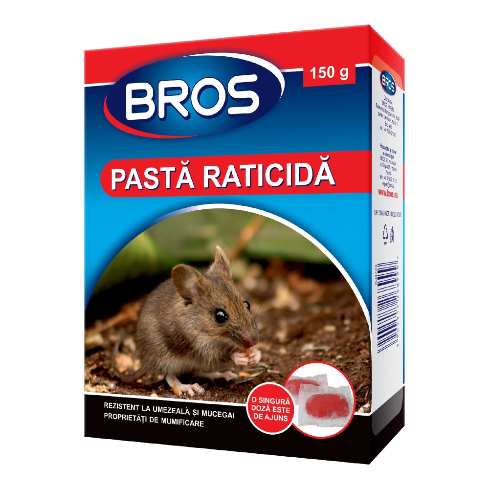 Pasta raticida, Bros, 150 g