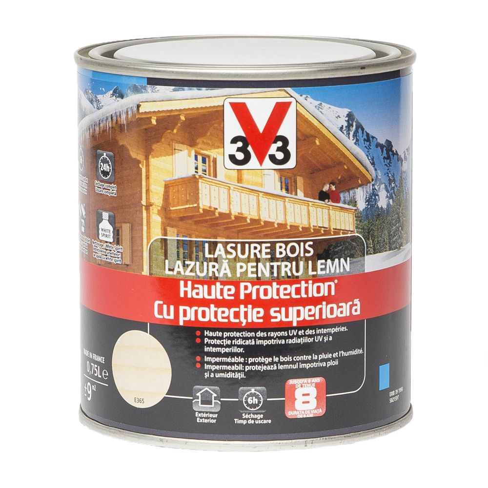 Lazura lemn V33, cu protectie superioara, exterior, mahon, 0.75 L