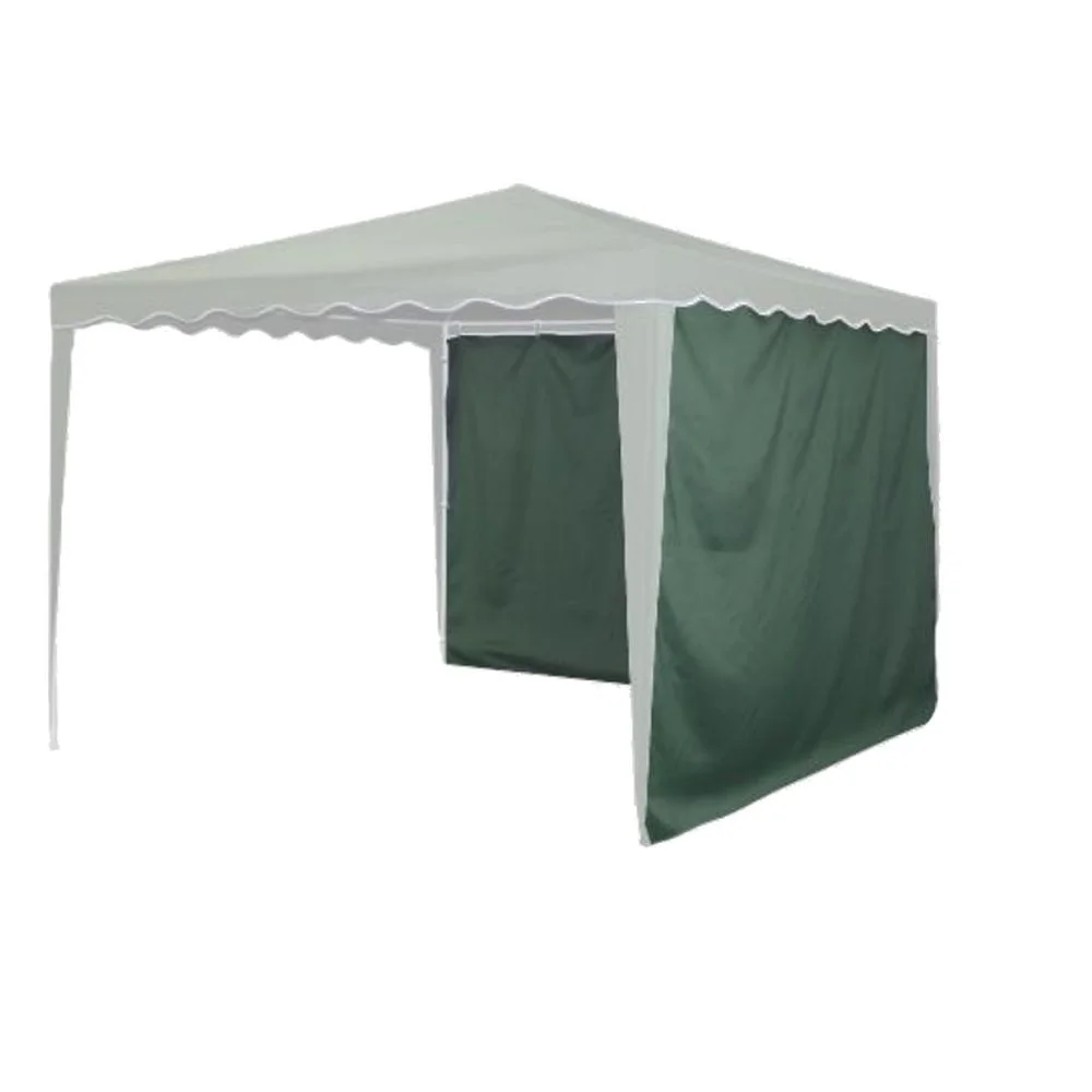 Perdele pentru pavilion gradina Pico, poliester, 294 x 200 cm, verzi