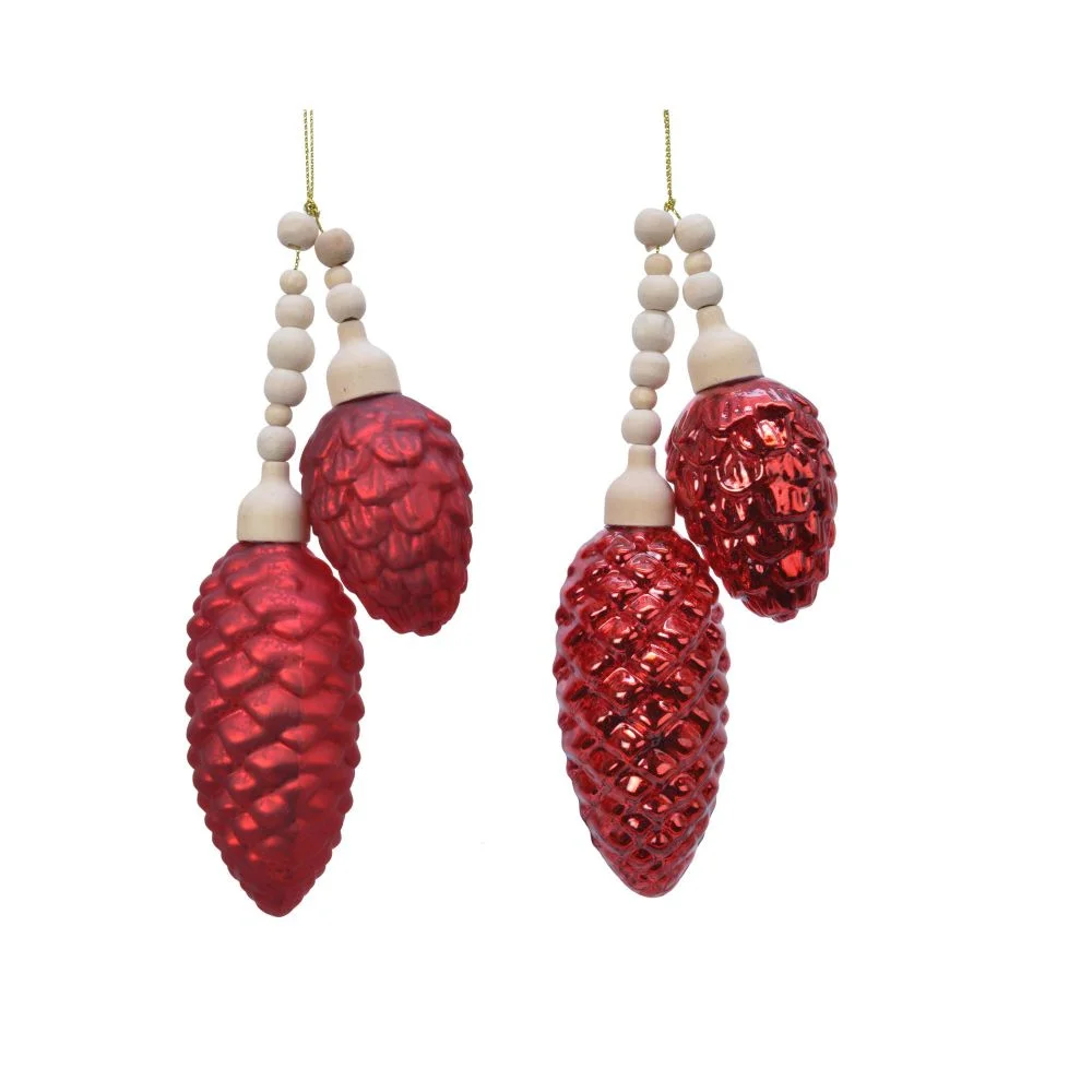 Decoratiune Craciun pentru brad, model, model con, 4.5 x 9 x 17 cm ...