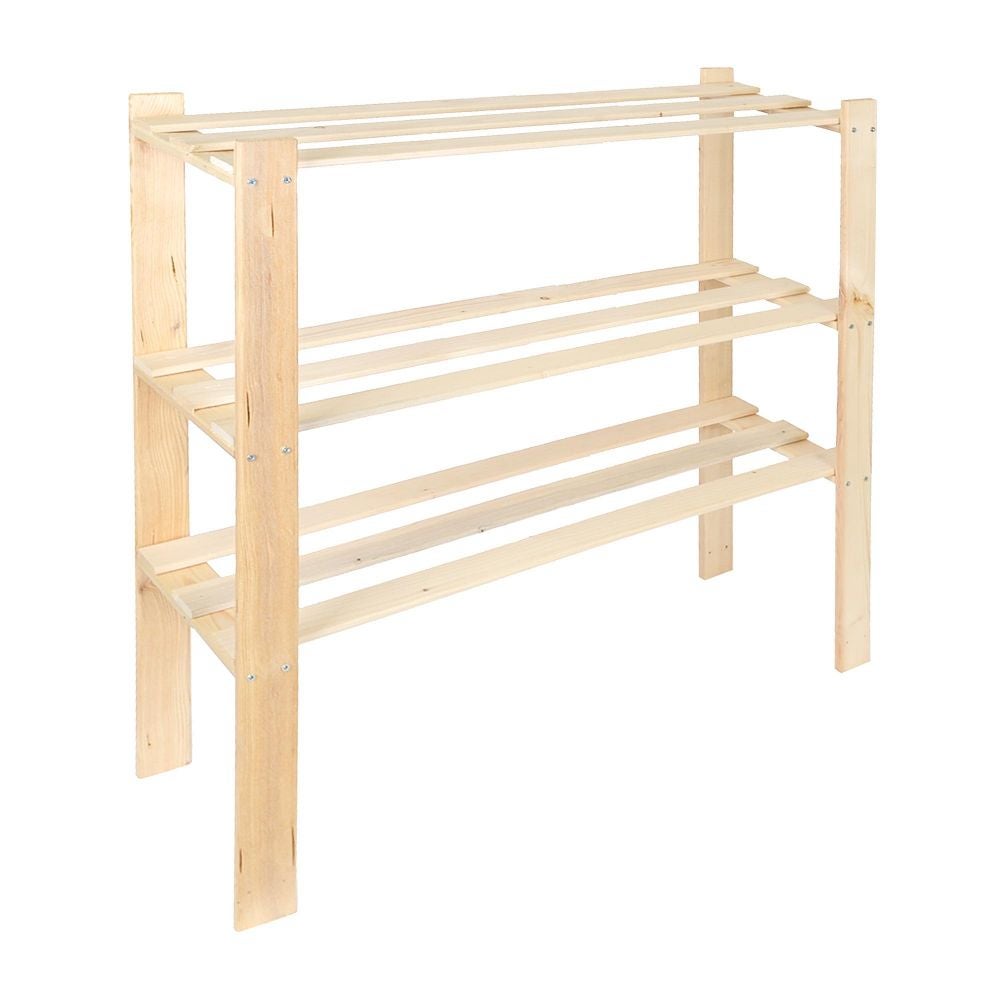 Raft lemn 3 polite 7 kg/polita 80 x 30 x 90 cm natur