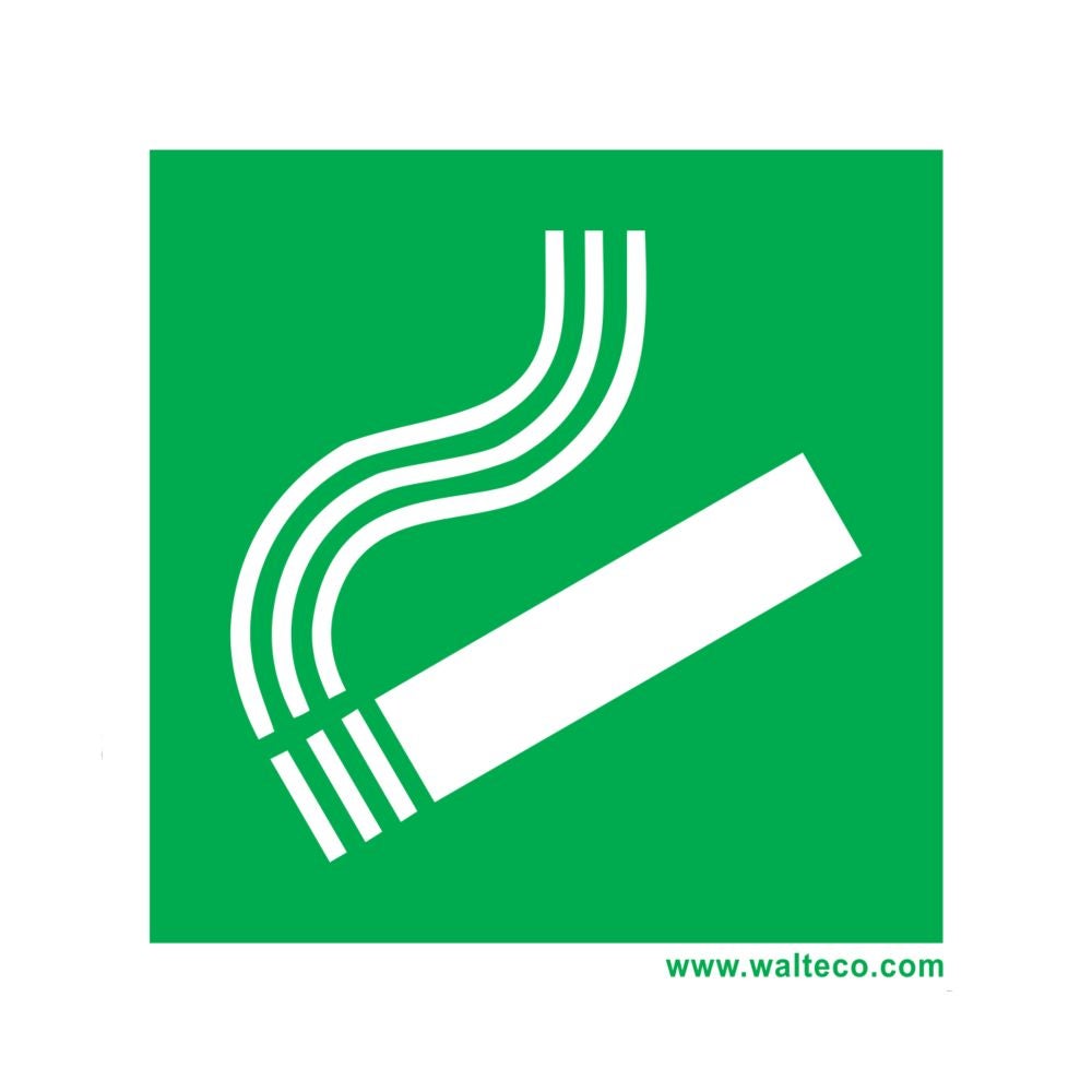 Indicator semnalizare loc de fumat, adeziv, dimensiune 92 x 92 mm