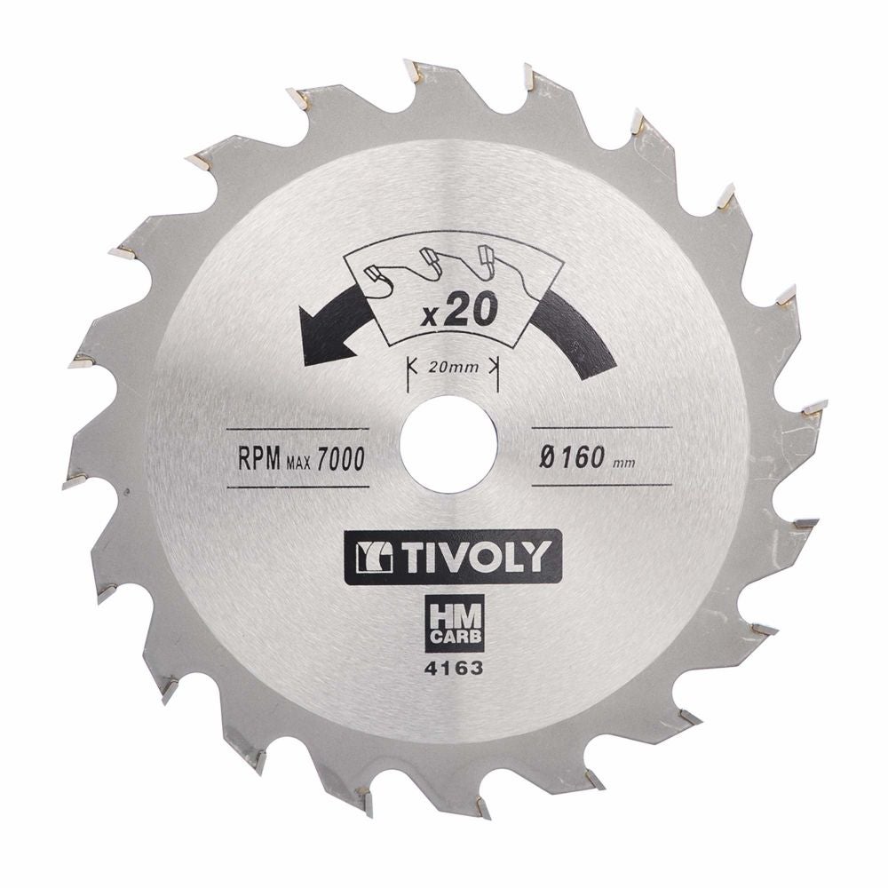 Disc pentru circular TPI20 20 x 160 mm Tivoly