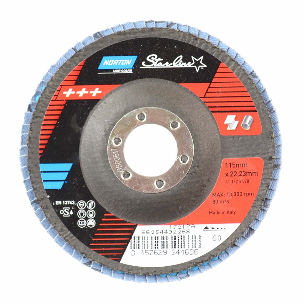 Disc lamelar G60 115 mm otel / inox Norton