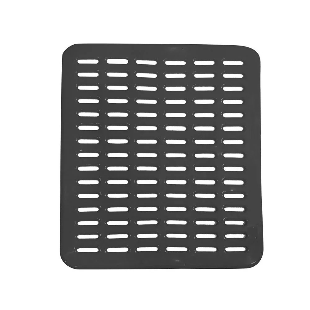 Covoras pentru scurs vase, din PVC, 31.5 x 28 x 0.7 cm, tip grila, negru
