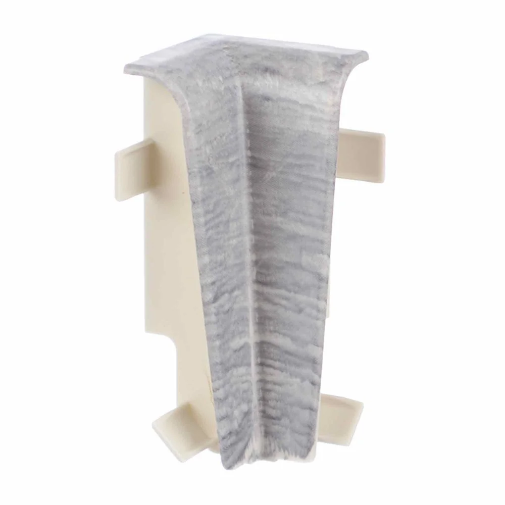 Colt interior din PVC, 136, stejar gri, 2 buc/pachet