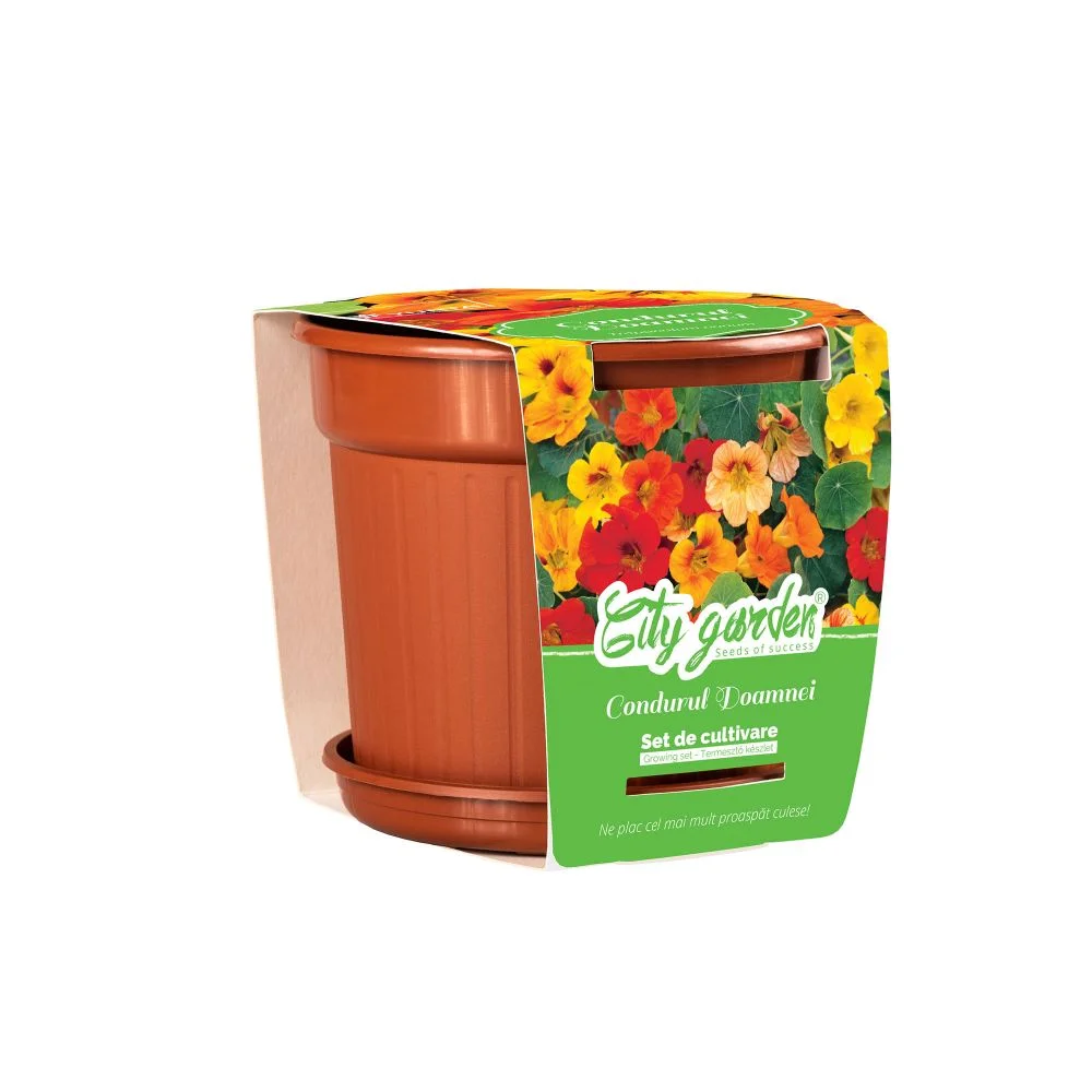 Set de cultivare flori decorative, Condurul doamnei, Tropeolum nanum