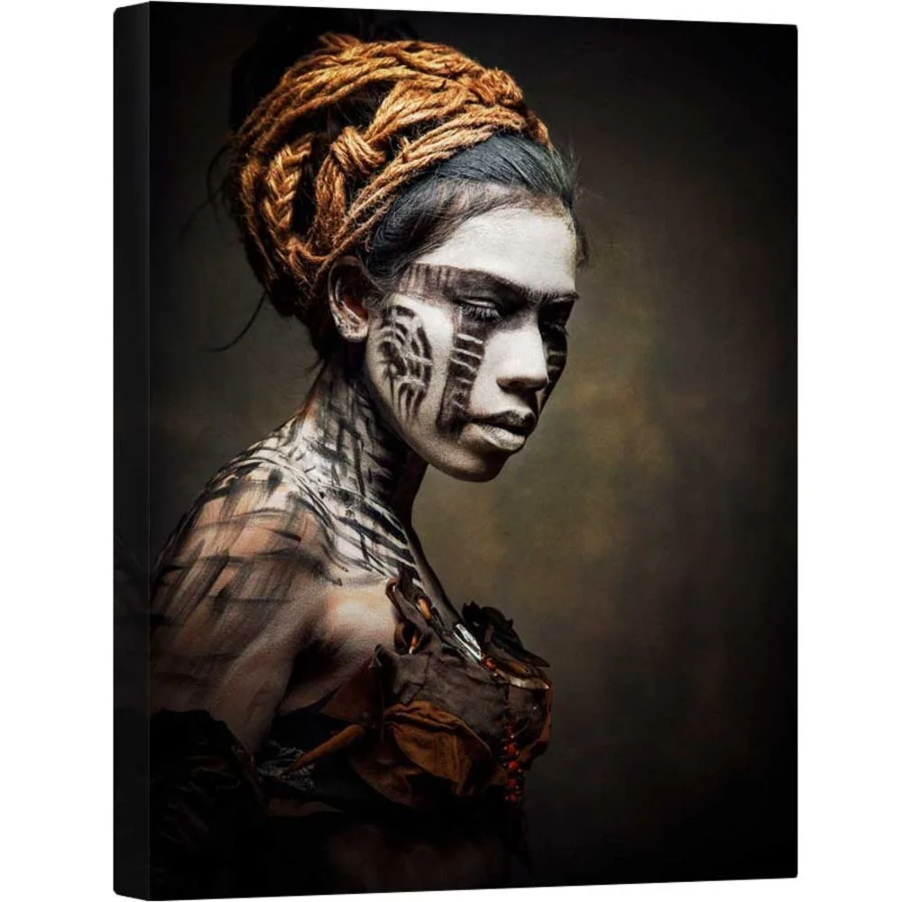 Tablou canvas African Tatoo, 50 x 70 cm
