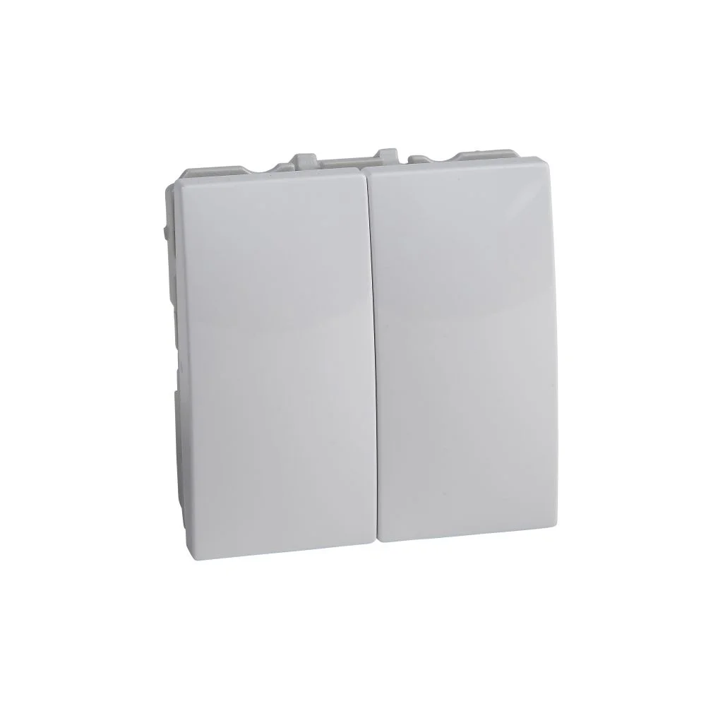 Intrerupator cap cruce dublu Schneider Unica, modular, IP20, alb