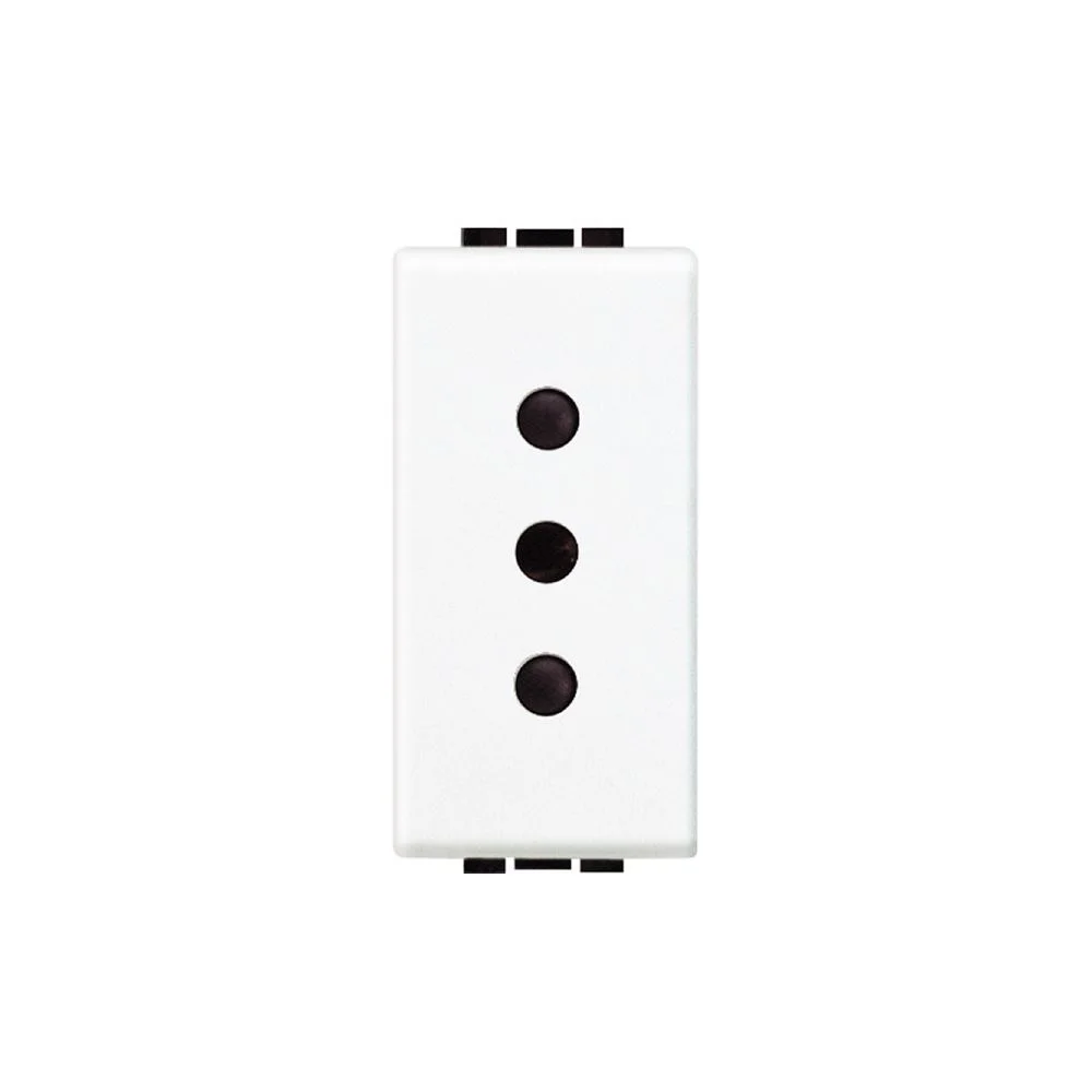Priza Legrand Living Light, standard italian, 1 modul, IP20, alba