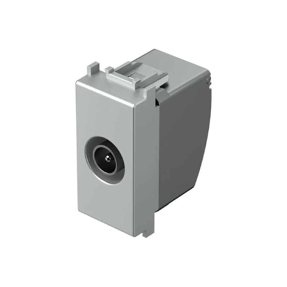 Priza TV (RJ) Tem Modul, modulara, IP20, argintie