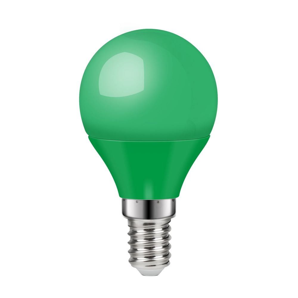 Bec verde LED E14 sferic "Lexman"