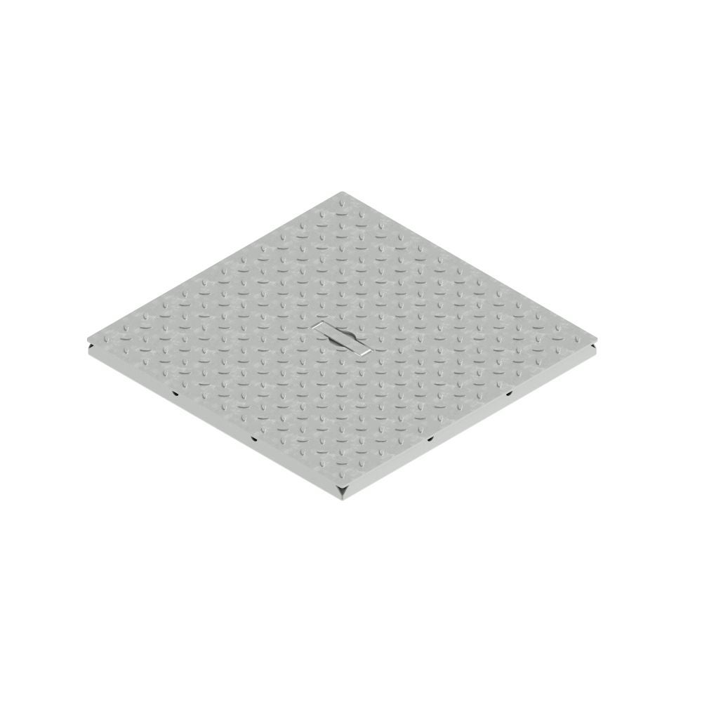 Capac canal, otel zincat, clasa A15, 300 x 300 x 25 mm