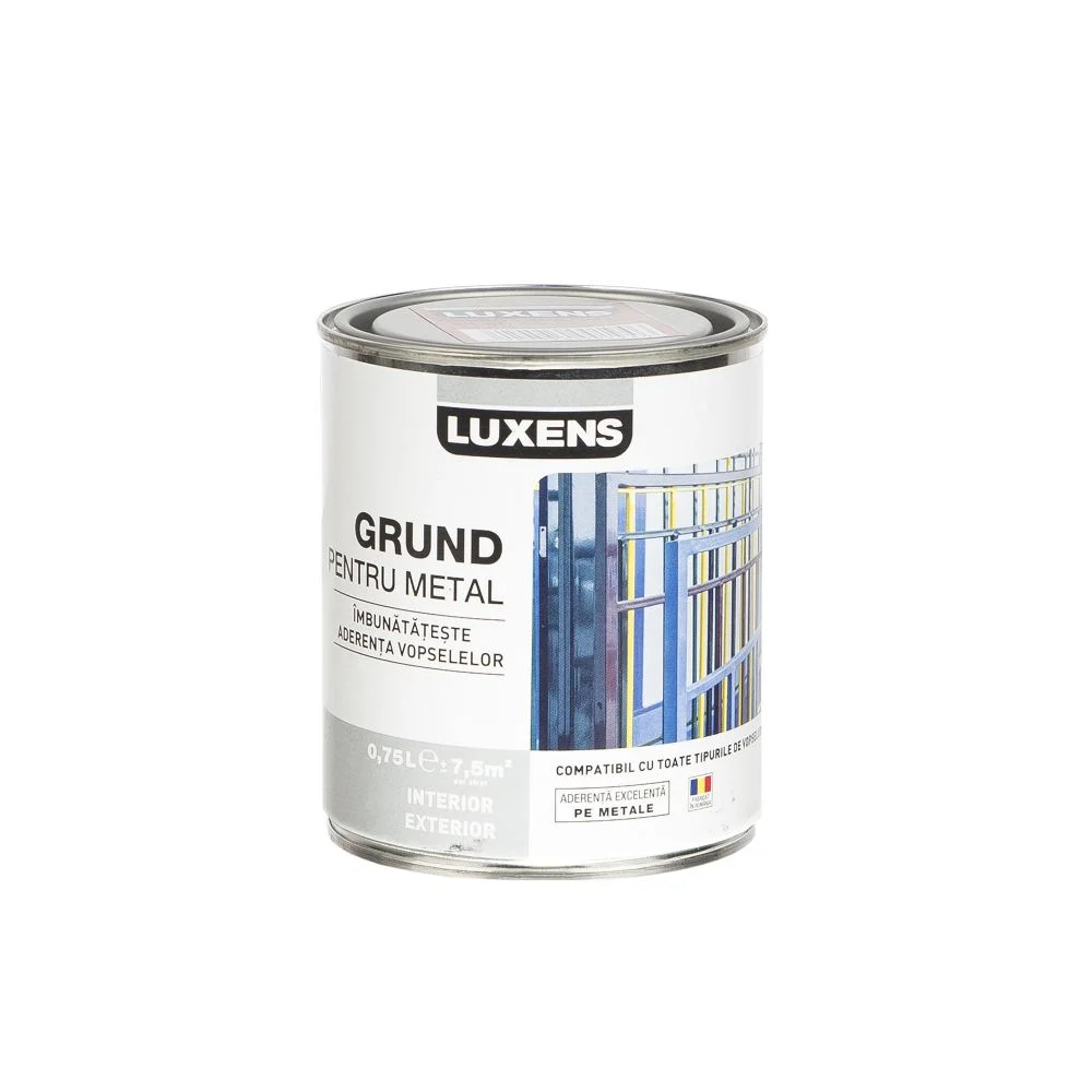 Grund metal Luxens, gri, 0.75 L
