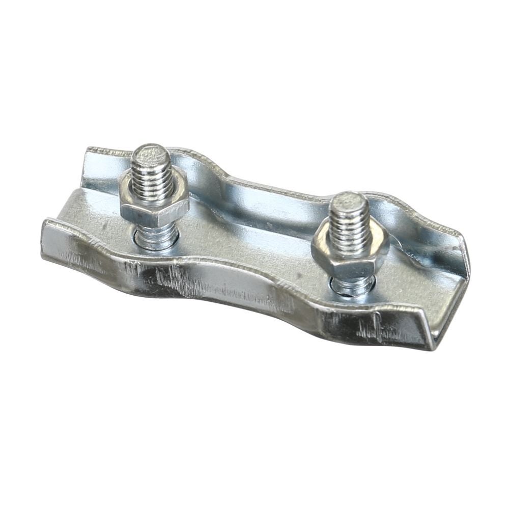 Clema dubla Standers, pentru cablu Ø 6 mm, otel zincat (set 2 buc)