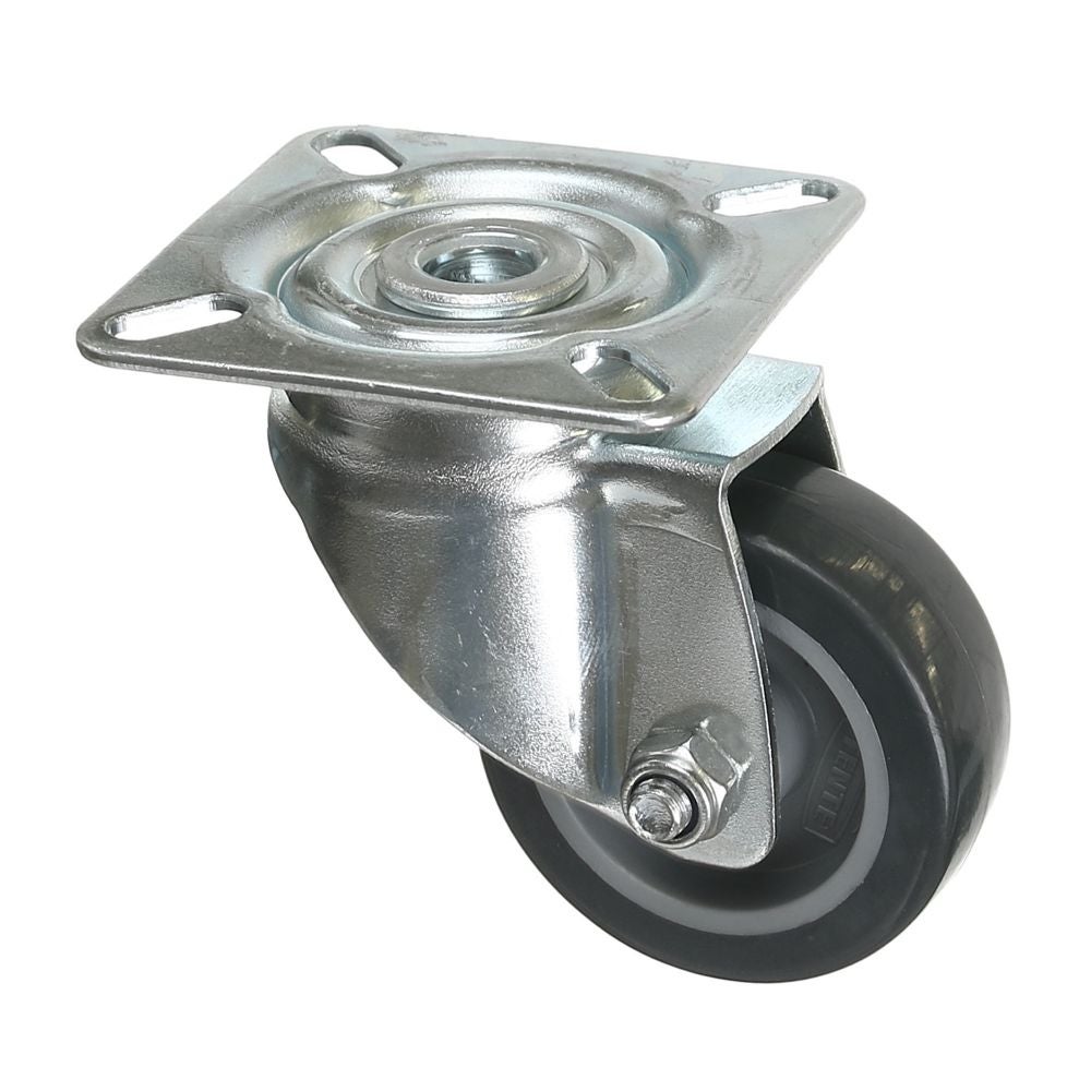 Roata pivotanta cu flansa, Ø 50 mm, max 40 kg, gri