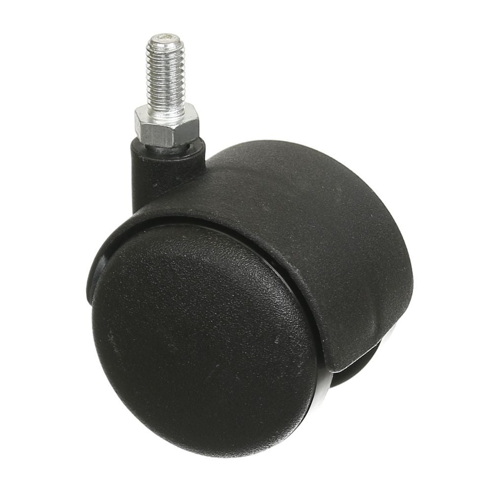 Roata pivotanta cu ax filetat, Ø 40 mm, max 20 kg, neagra