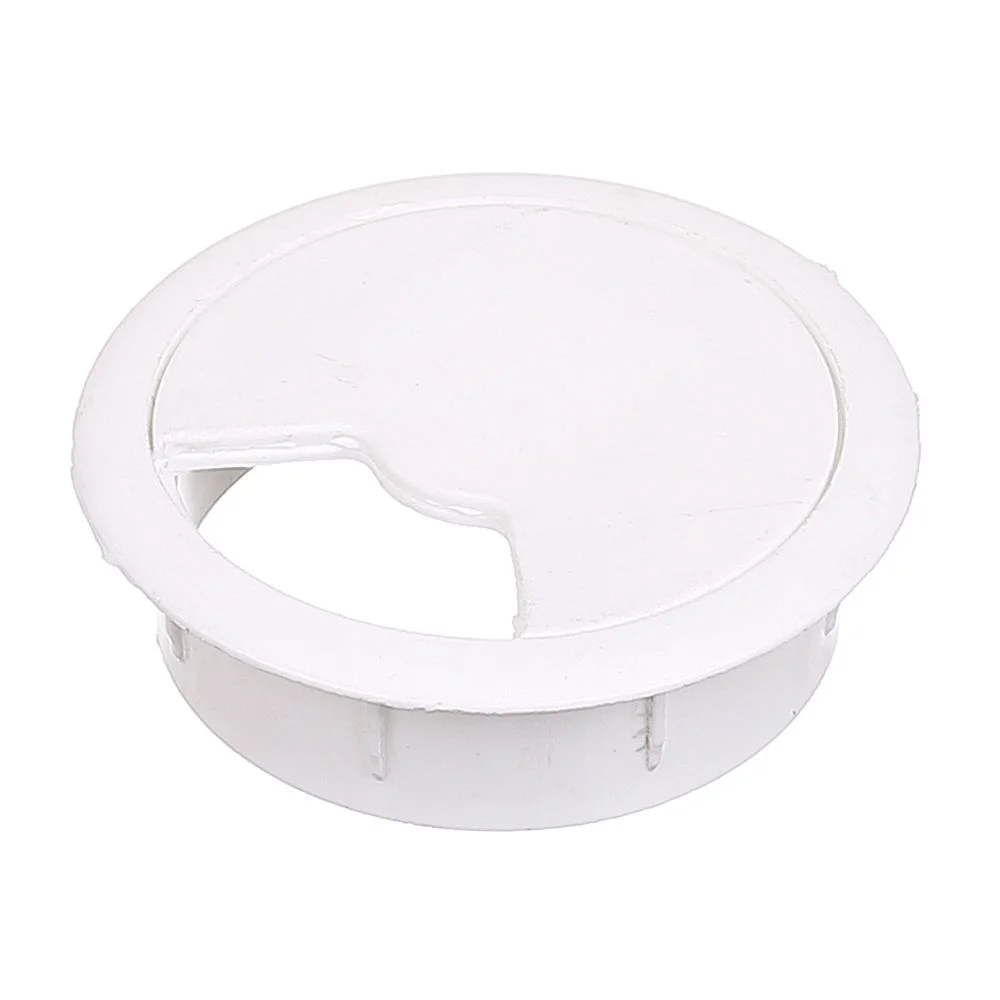 Suport trecere cabluri, plastic, Ø 60 mm, alb