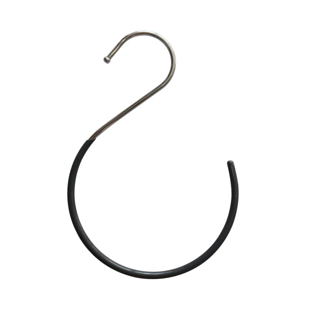 Umeras Spaceo, pentru esarfe, din metal, L 15.5 cm, negru