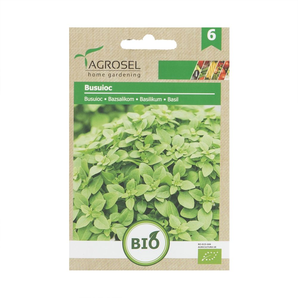 Seminte plante aromatice, busuioc bio, Agrosel