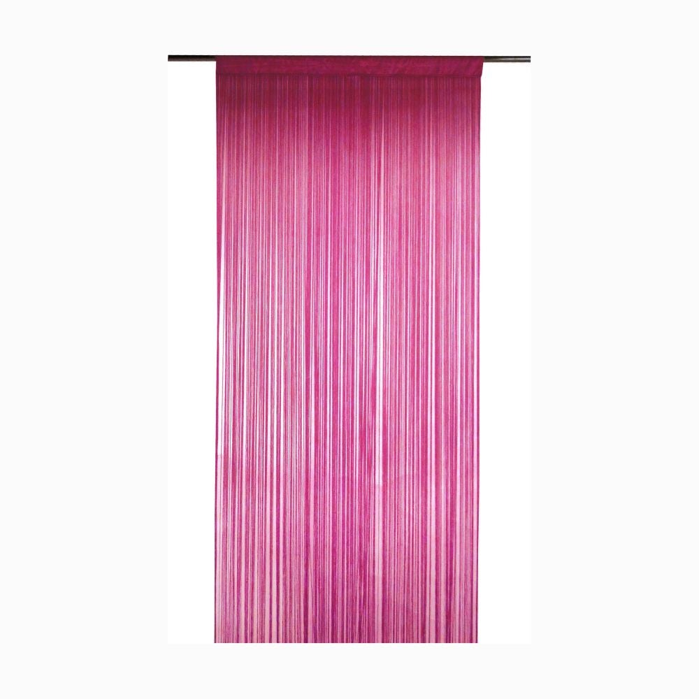 Perdea fucsia tip spaghetti 90 x 240 cm