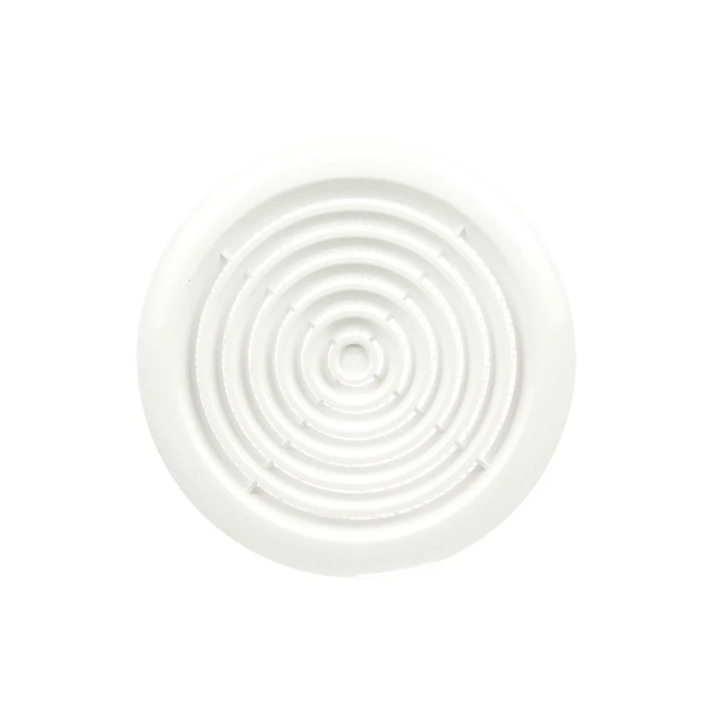 Grila ventilatie, de tavan, plastic, Ø 10 cm, alba