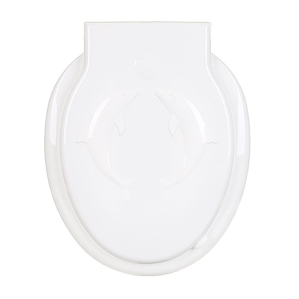 Capac WC din plastic, inchidere standard, alb
