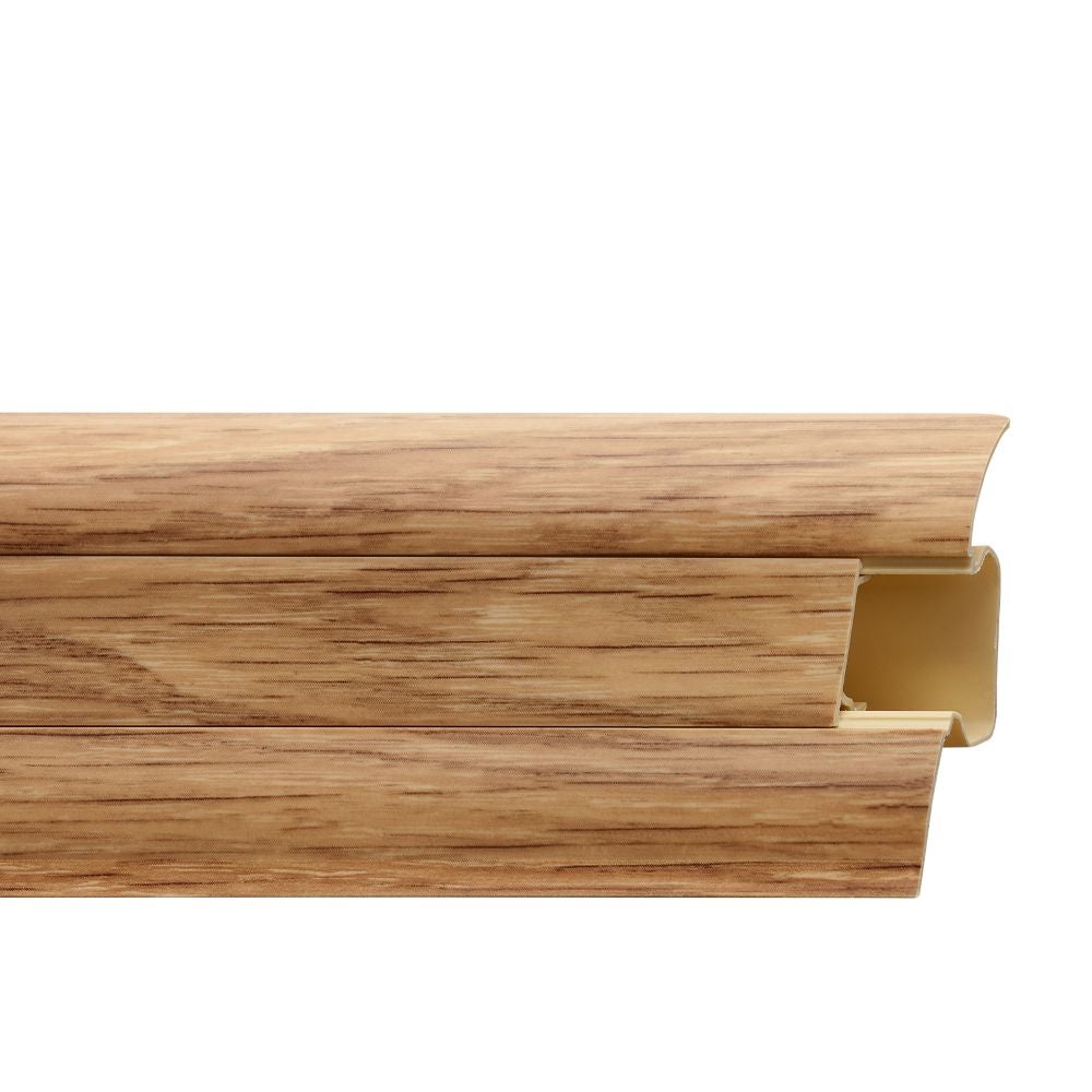 Plinta din PVC, 2500 x 55 mm, 55.66, stejar deschis