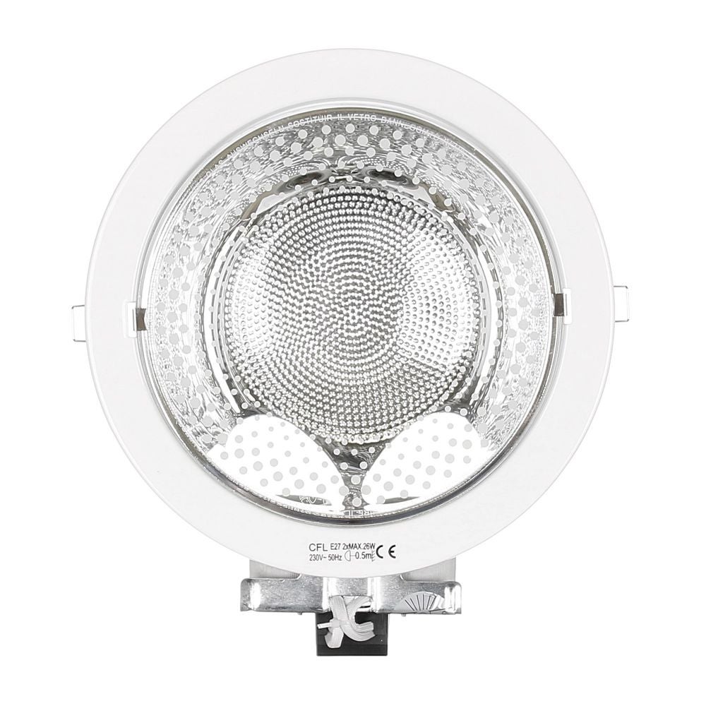 Spot alb incastrabil rotund, 2 x E27 IP20 "Inspire"