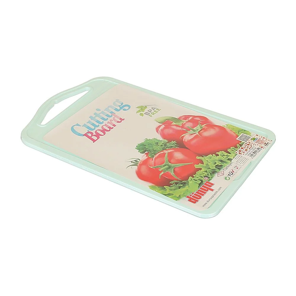 Tocator plastic cu sant 19 x 29 cm verde