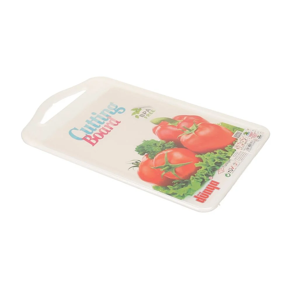 Tocator plastic cu sant 19 x 29 cm alb