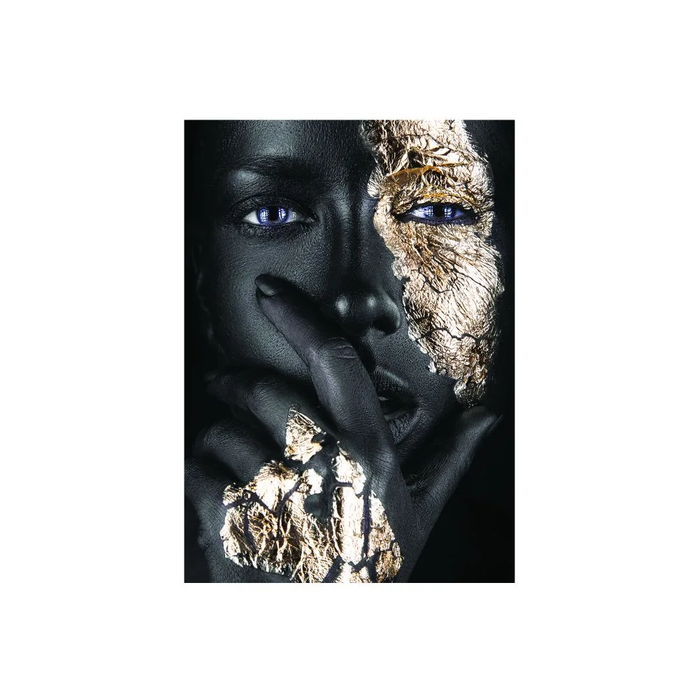 Tablou canvas Black & gold I, 50 x 70 cm
