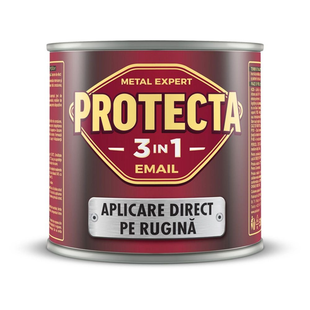 Email pe baza de solvent Protecta, pentru metal, 3 in 1, efect aur ...