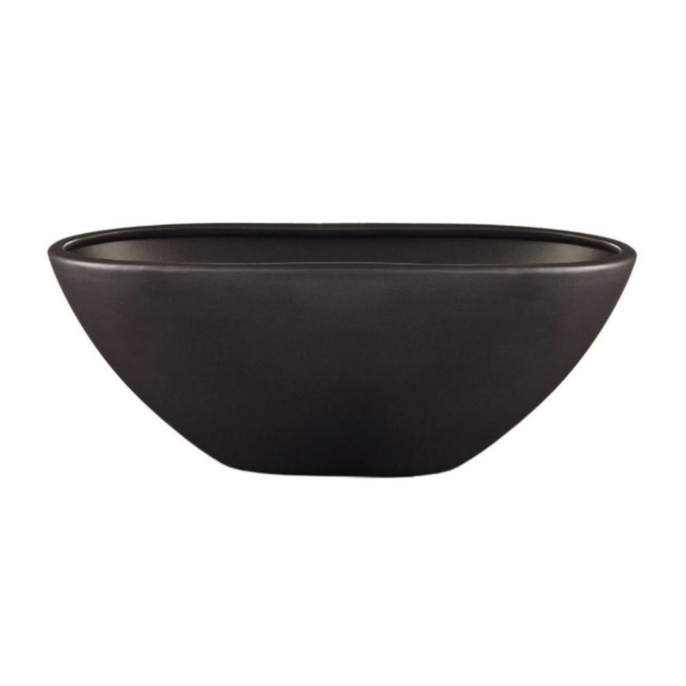 Ghiveci flori, ceramic, Ø 30 cm, negru