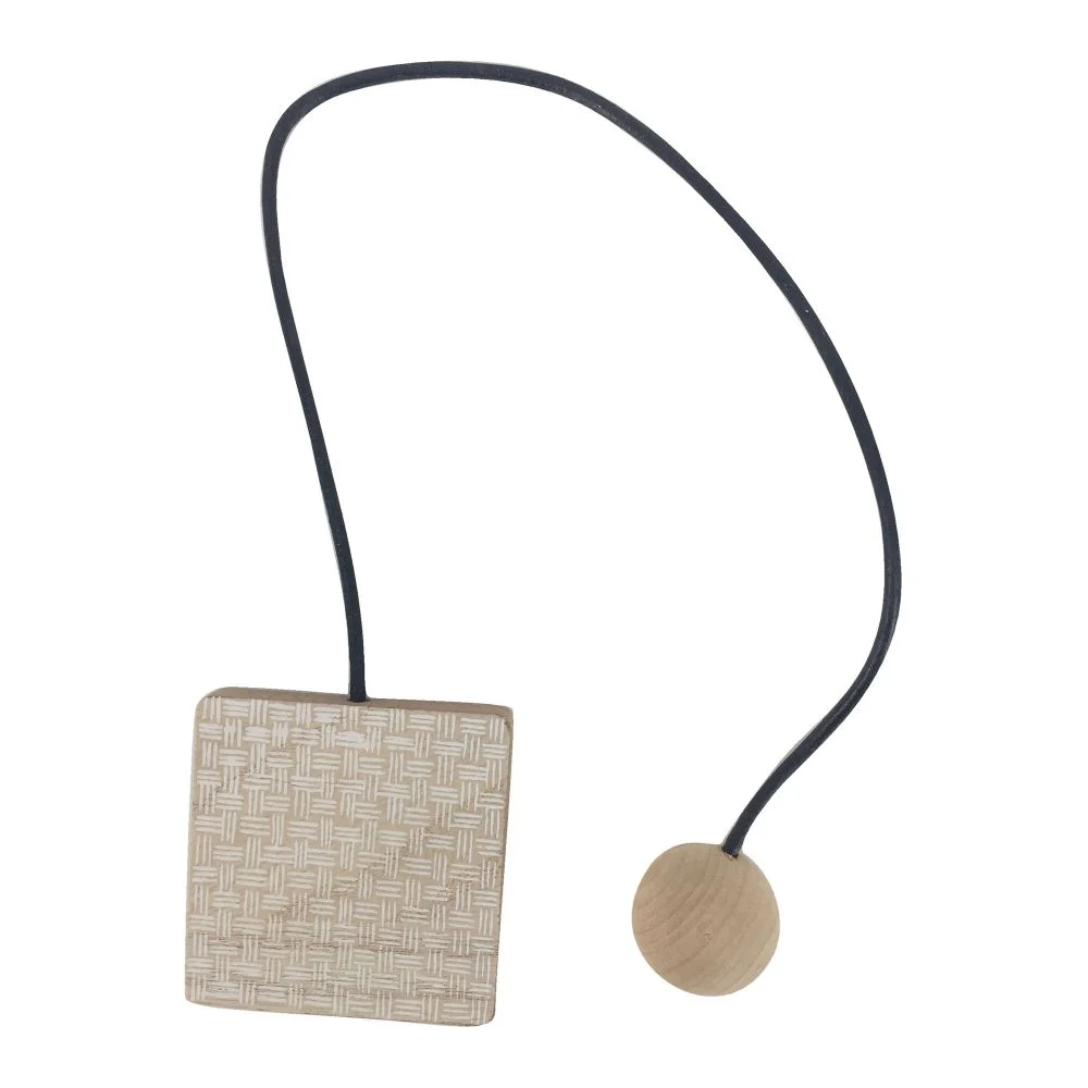 Magnet perdea Inspire Lila, model patrat, 44 cm, alb