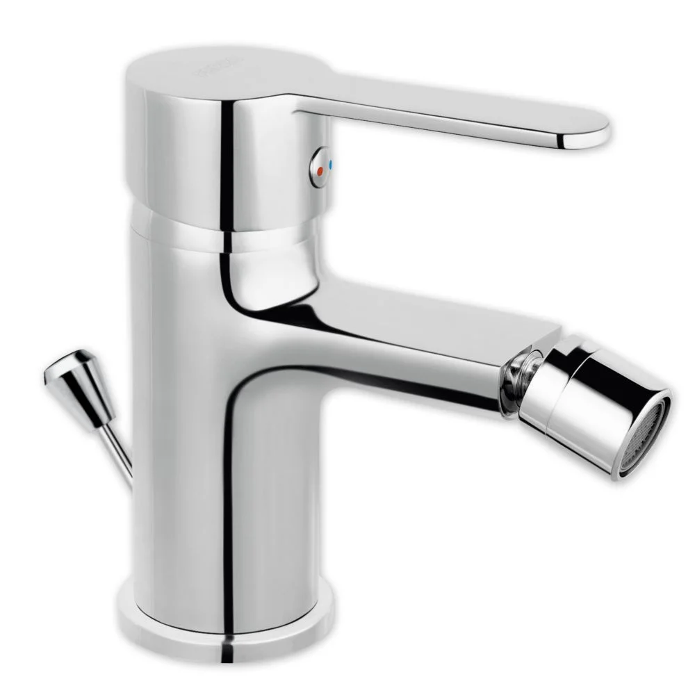 Baterie bideu Rubio, monocomanda, crom