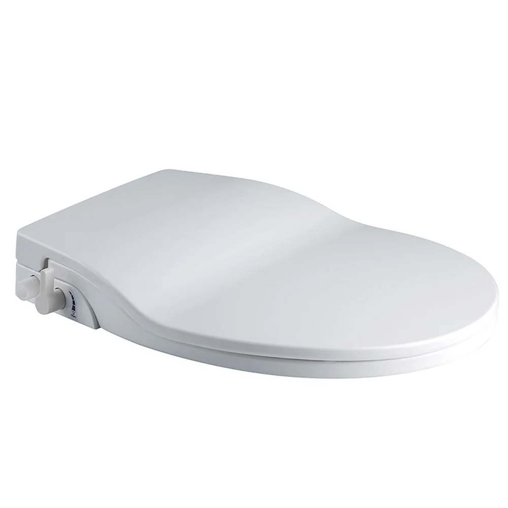 Capac WC cu functie de bideu, din duroplast, inchidere lenta, alb
