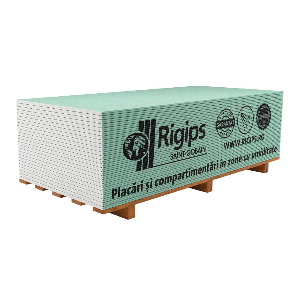 Placa gips carton Rigips RBI, interior, 12.5 x 1200 x 2000 mm