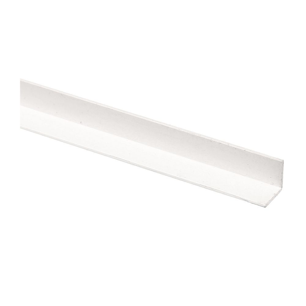 Cornier PVC alb 15 x 15 x 1 mm, 1 m