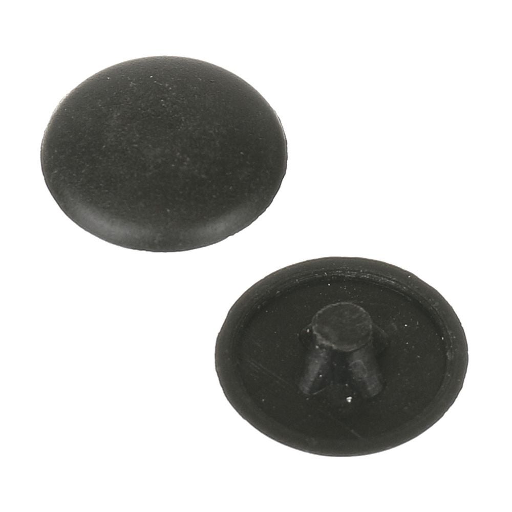 30 capace surub plastic negru D6 mm
