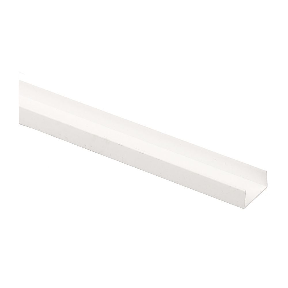 Profil "U" PVC alb 10 x 12 x 1 mm, 1 m