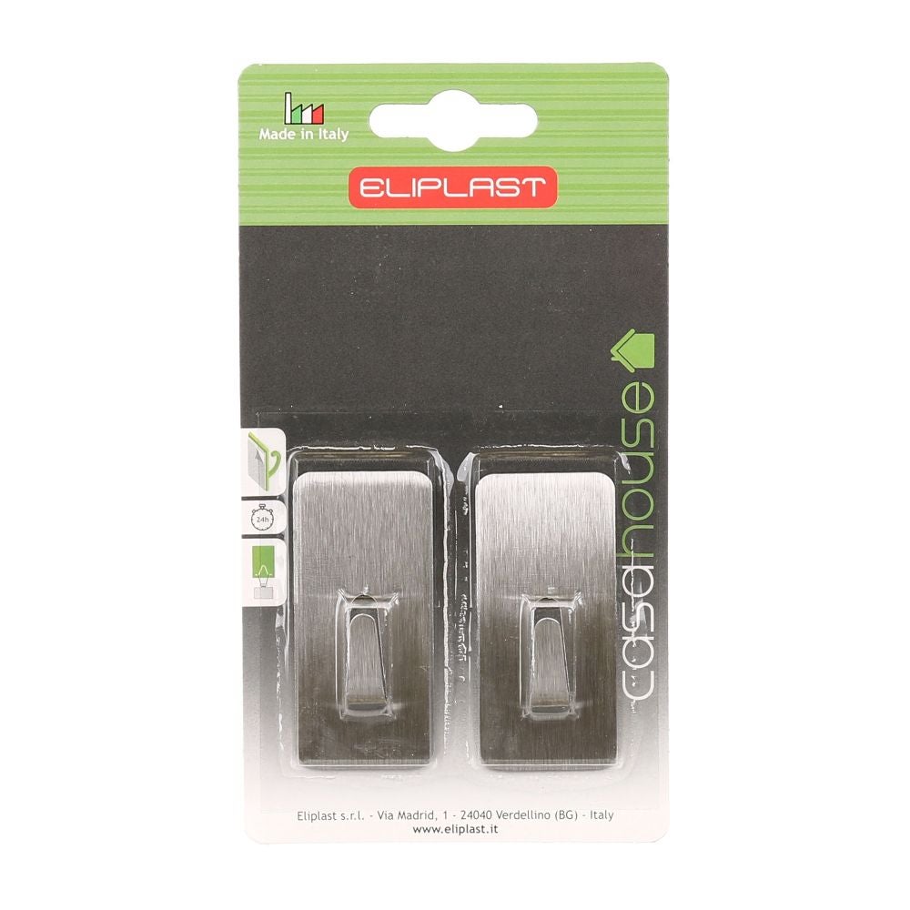 Set 2 carlige rectangulare otel inoxidabil